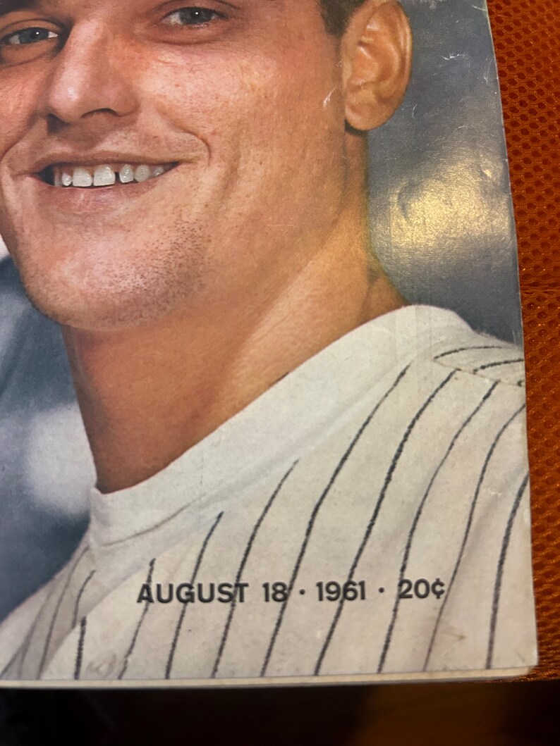 Vintage 1961 Life Magazine Baseball Mickey Mantle Roger Maris New York ...