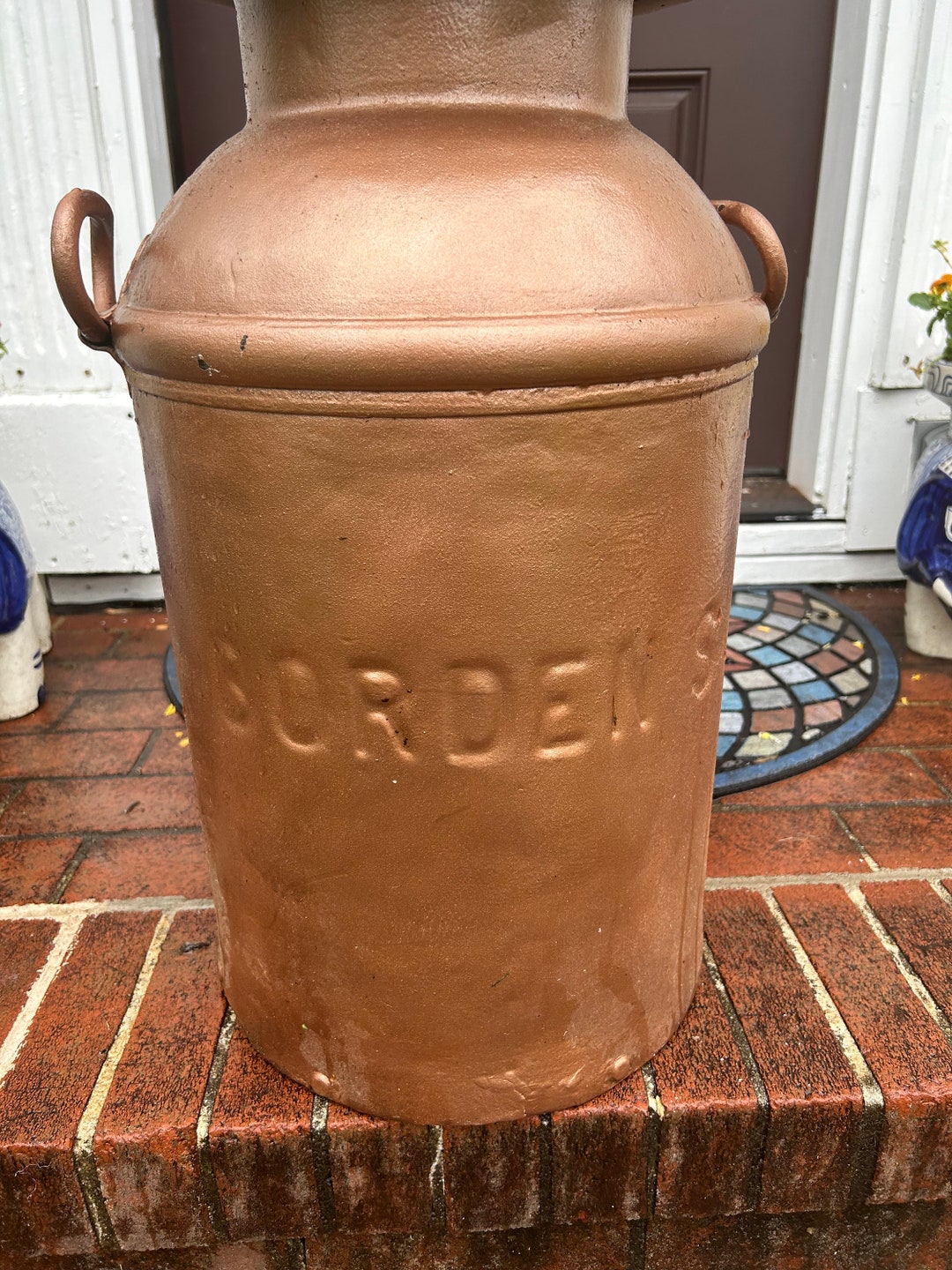 Vintage Bordens Copper Milk Container - Etsy