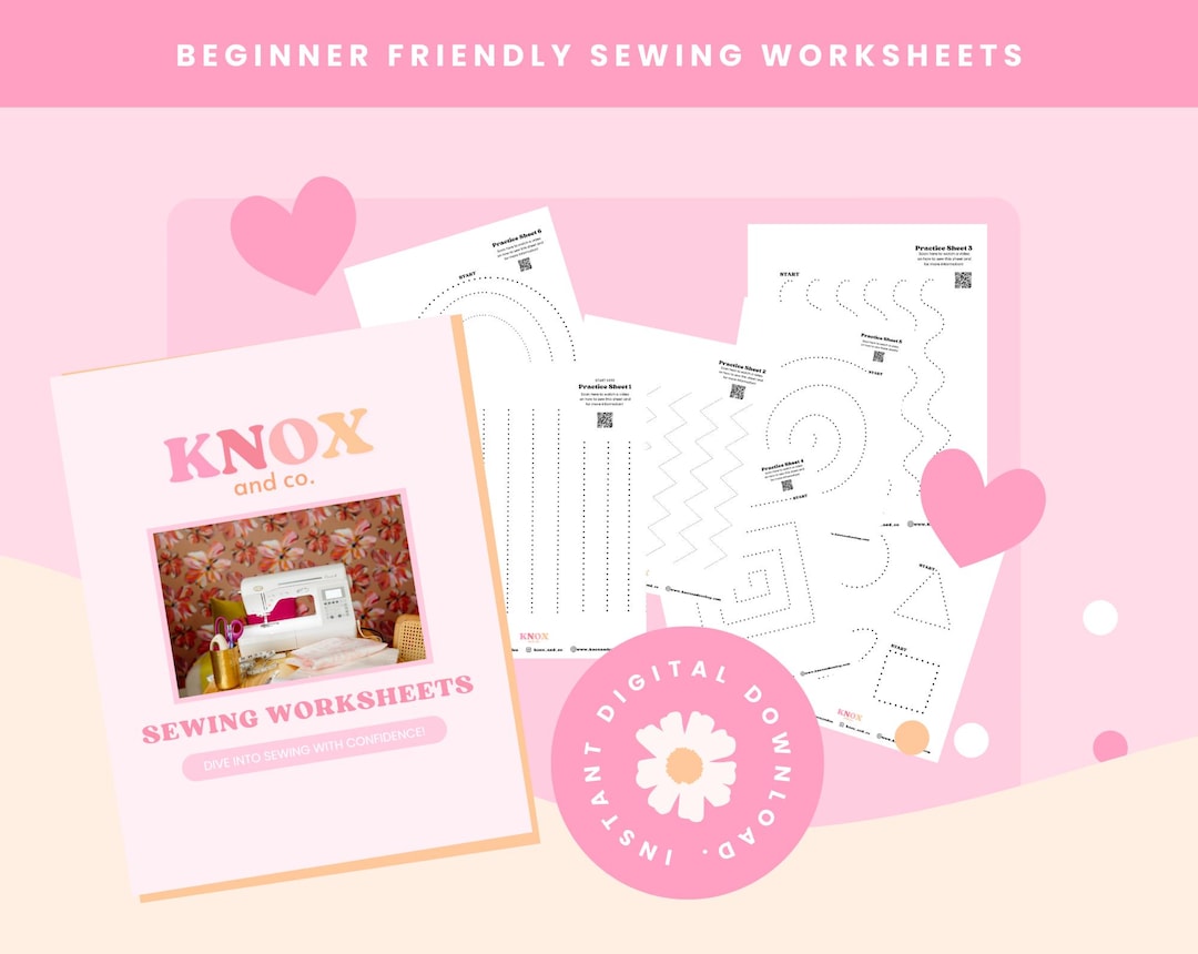 Sewing Practice Worksheets, Sewing Worksheet, Sewing Practice Sheet ...