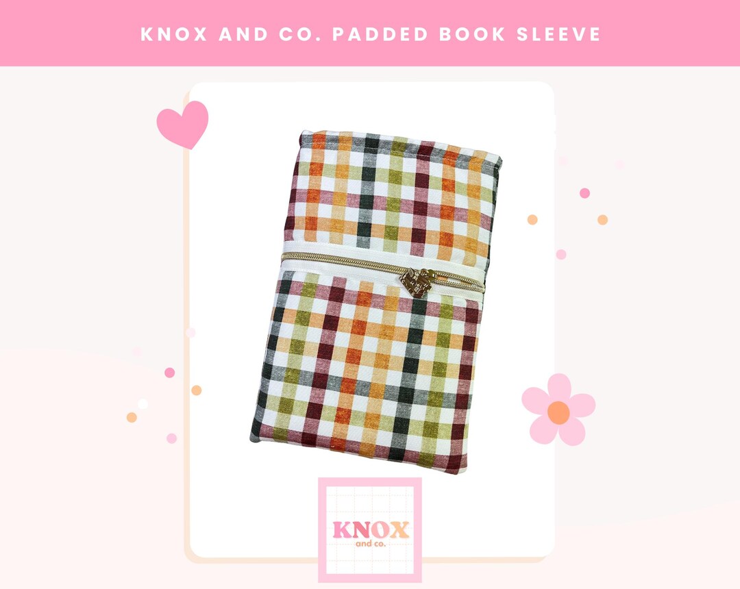 Book Sleeve, Fall Book Cover Book Gift Book Pouch Book Accessories Book ...