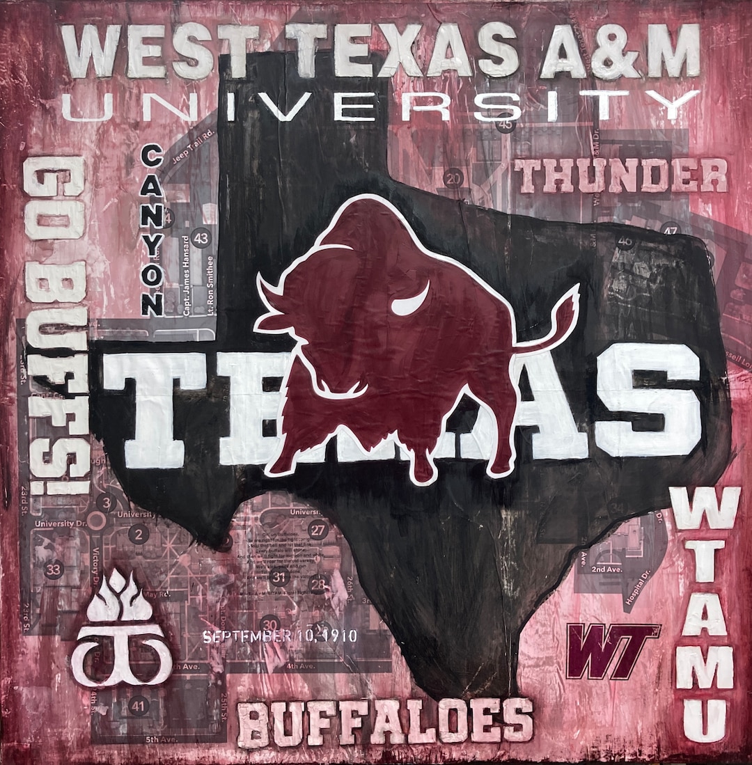 WTAMU 12x12 Art Print - Etsy