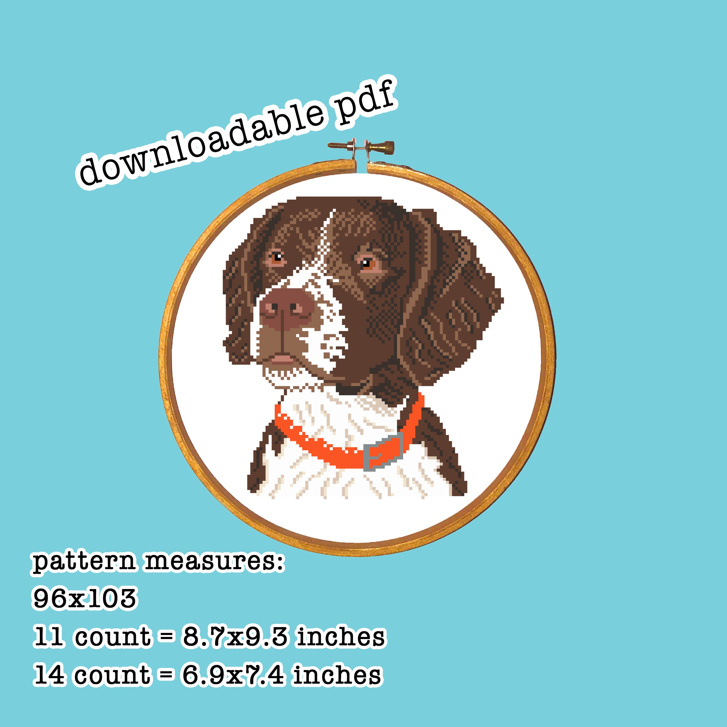 Dog Cross Stitch Pattern, PDF Pattern Only, Instant Download - Springer ...