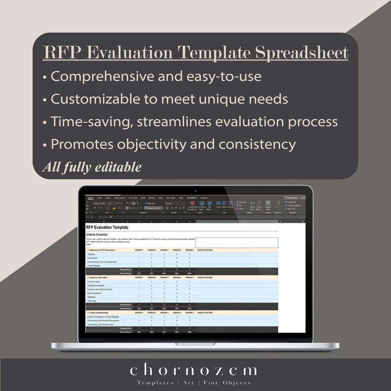 Templates Pack 4 RFP request for Proposals Templates - Etsy