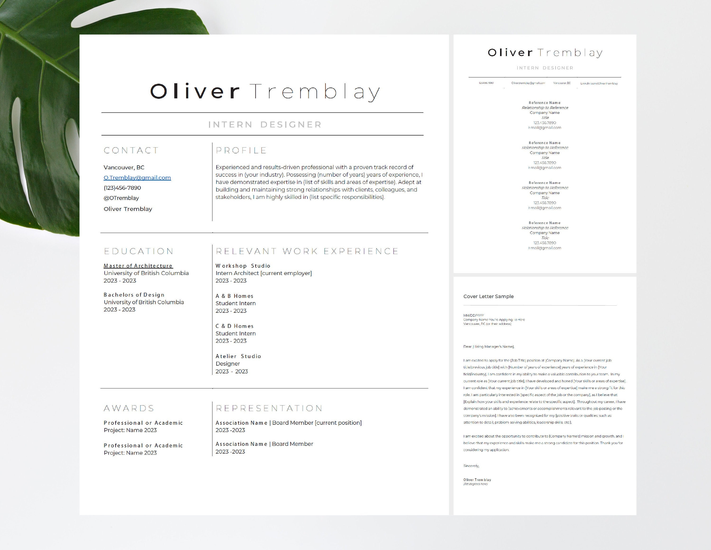 Microsoft Word, Clean, Modern Designed, Editable, Resume Template ...