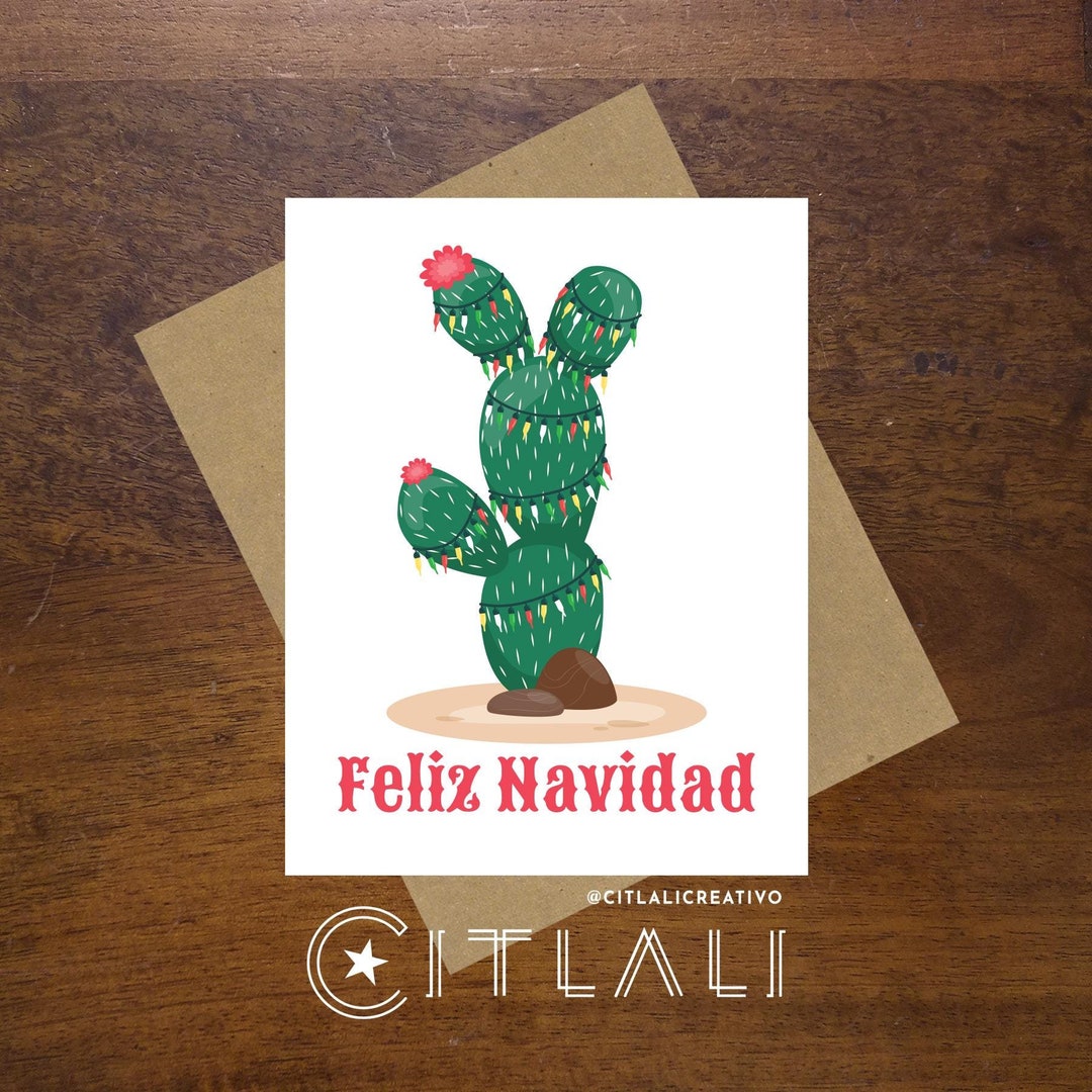 Spanish Christmas Cactus Tree, Feliz Navidad Nopal - Single, 4qty, or ...