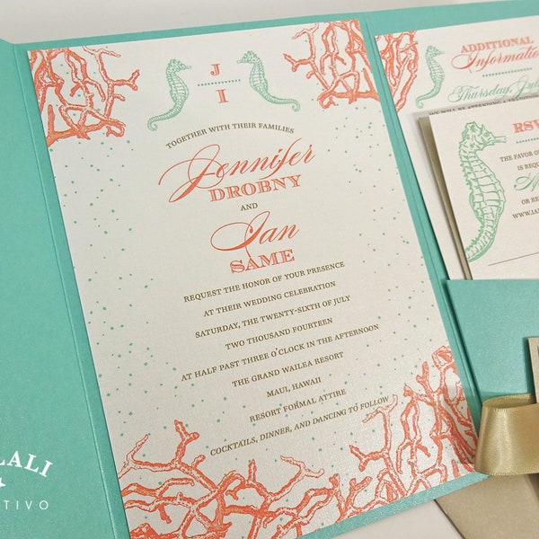 Coral Reef Invite - Etsy