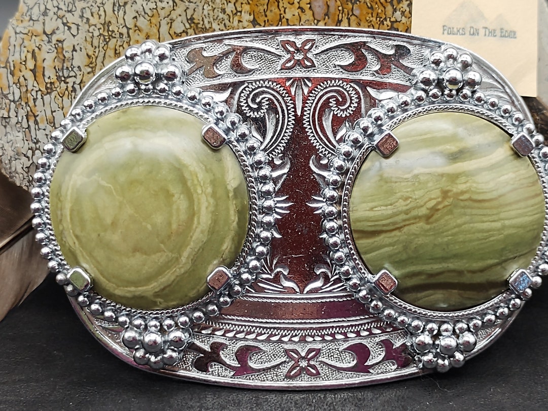 Large Cowboy Belt Buckle With Fancy Jasper– Cowboy Belt Buckle - Mens ...