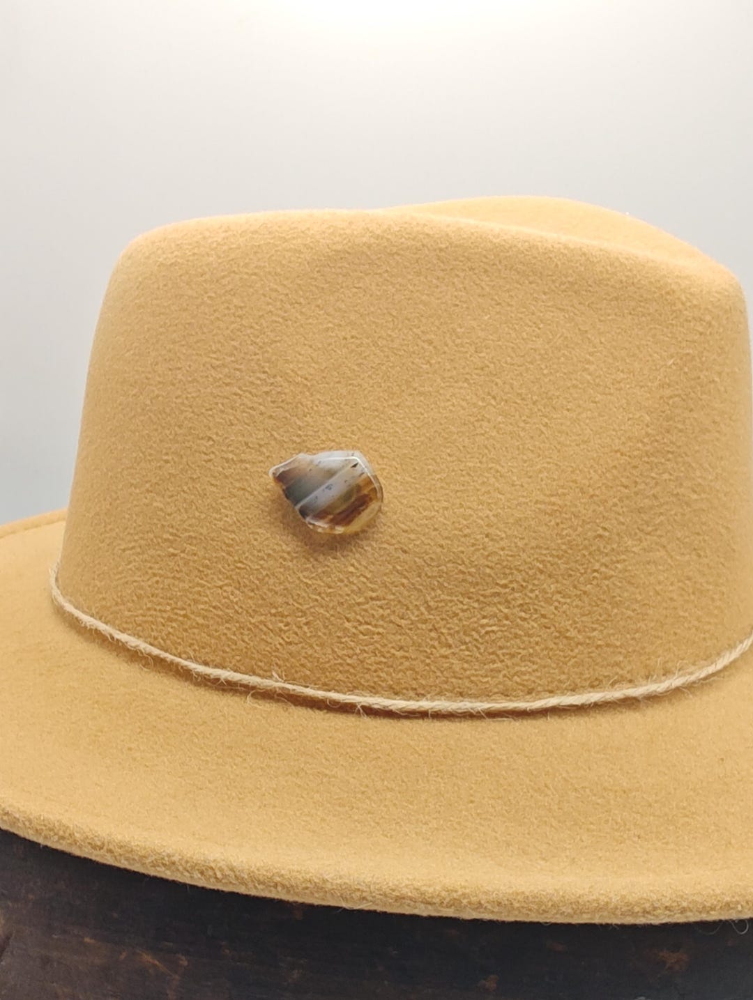 Cowboy Hat Pin With Rustic Montana Agate - Gemstone Western Cowboy ...