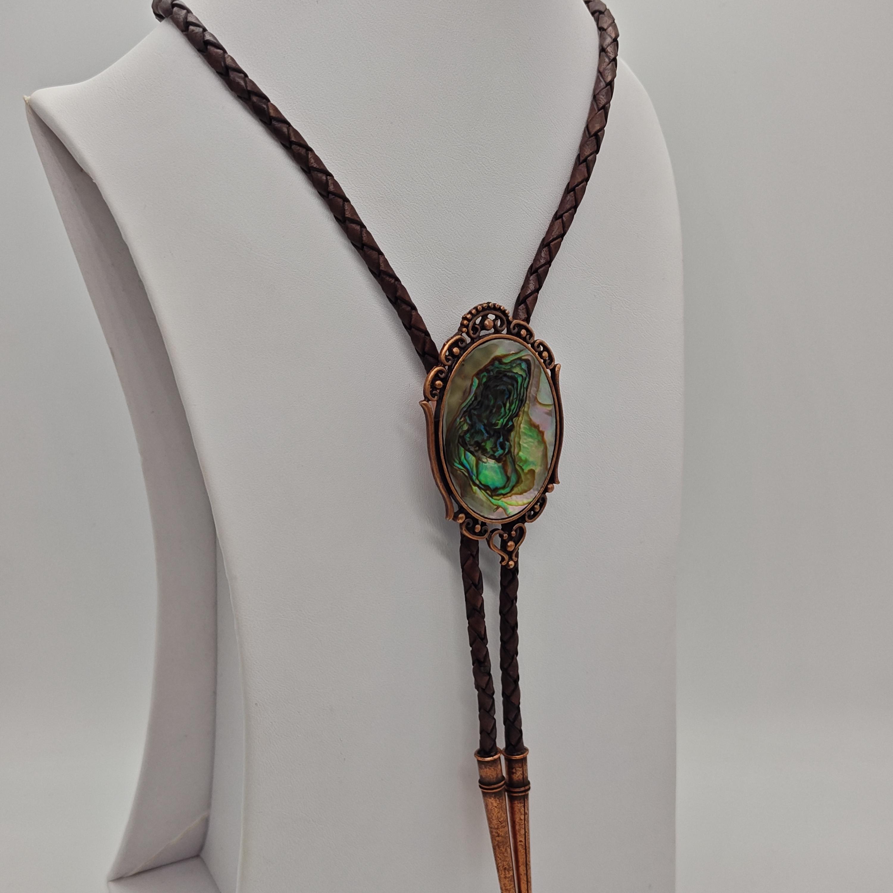 Abalone Bolo Tie -ready to Ship Custom Handmade Gift - Etsy