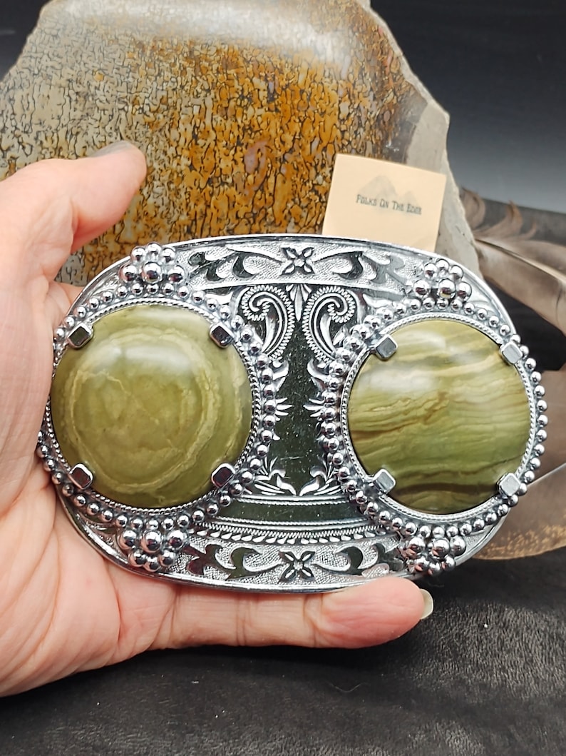 Large Cowboy Belt Buckle With Fancy Jasper– Cowboy Belt Buckle - Mens ...