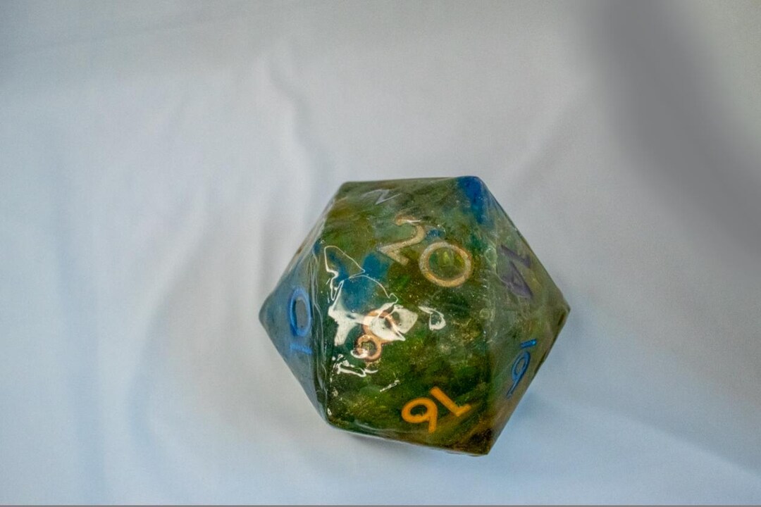 The Gelatinous Cube Jumbo D20 Dice for Dnd & TTRPGS - Etsy