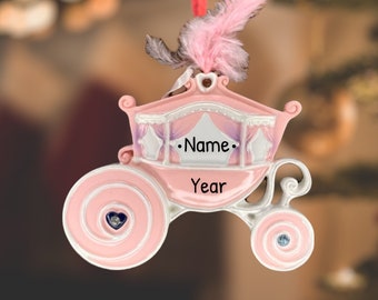Princess Carriage Personalized Wedding Ornament or Christmas - Etsy