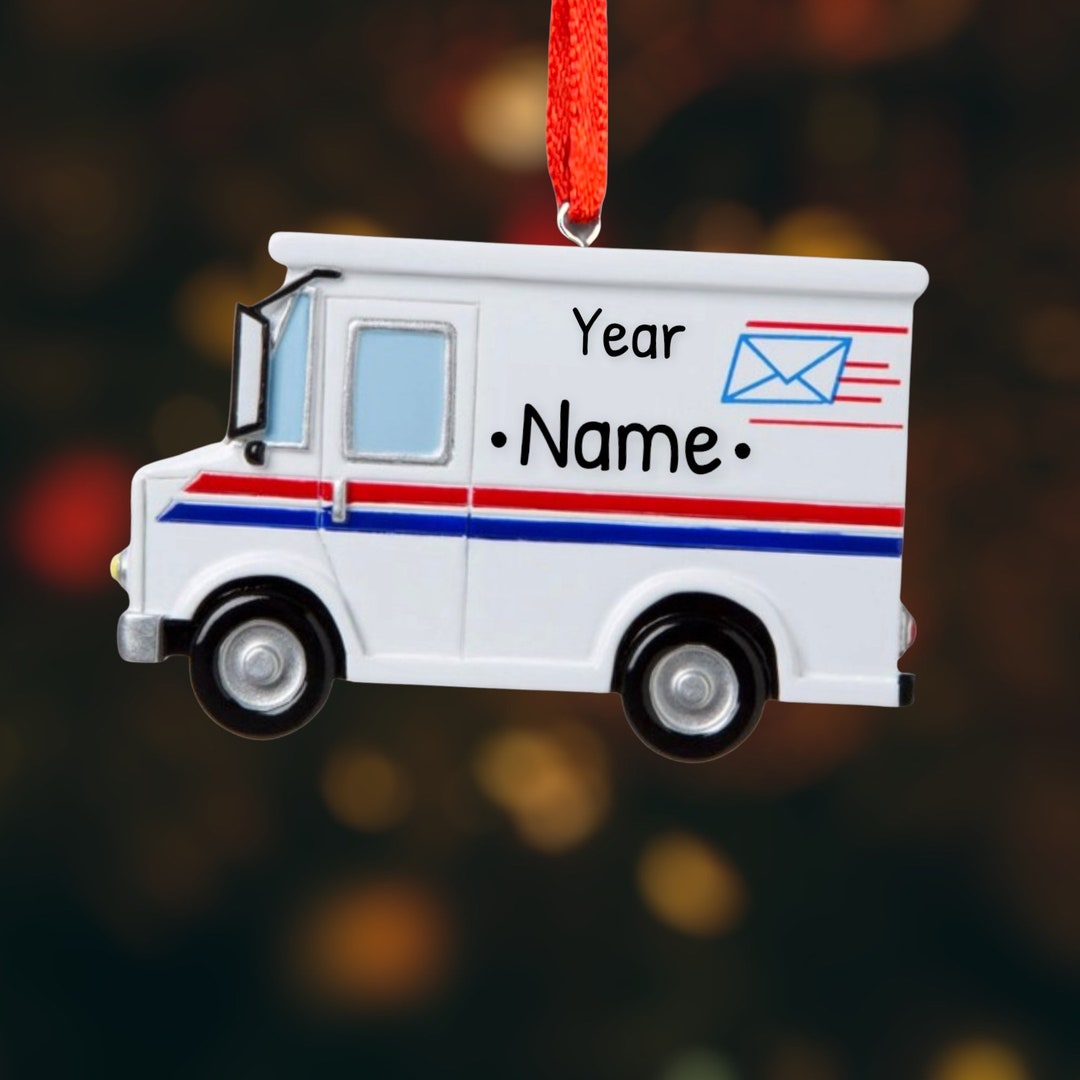 USPS Mail Carrier Ornament Personalized Postal Worker Gift Custom Name ...