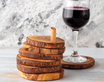 Live Edge, Walnut Coasters - Etsy