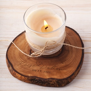 Personalized Live Edge Coasters, Engraved Coasters Live Edge, Custom ...