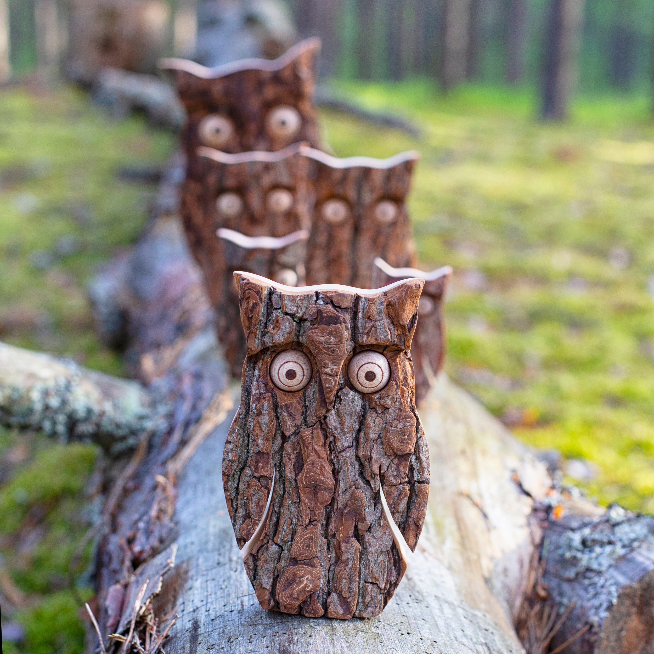 Wooden Owl Figurines Owl Decor Perfect Owl Gifts Wood Owl - Etsy