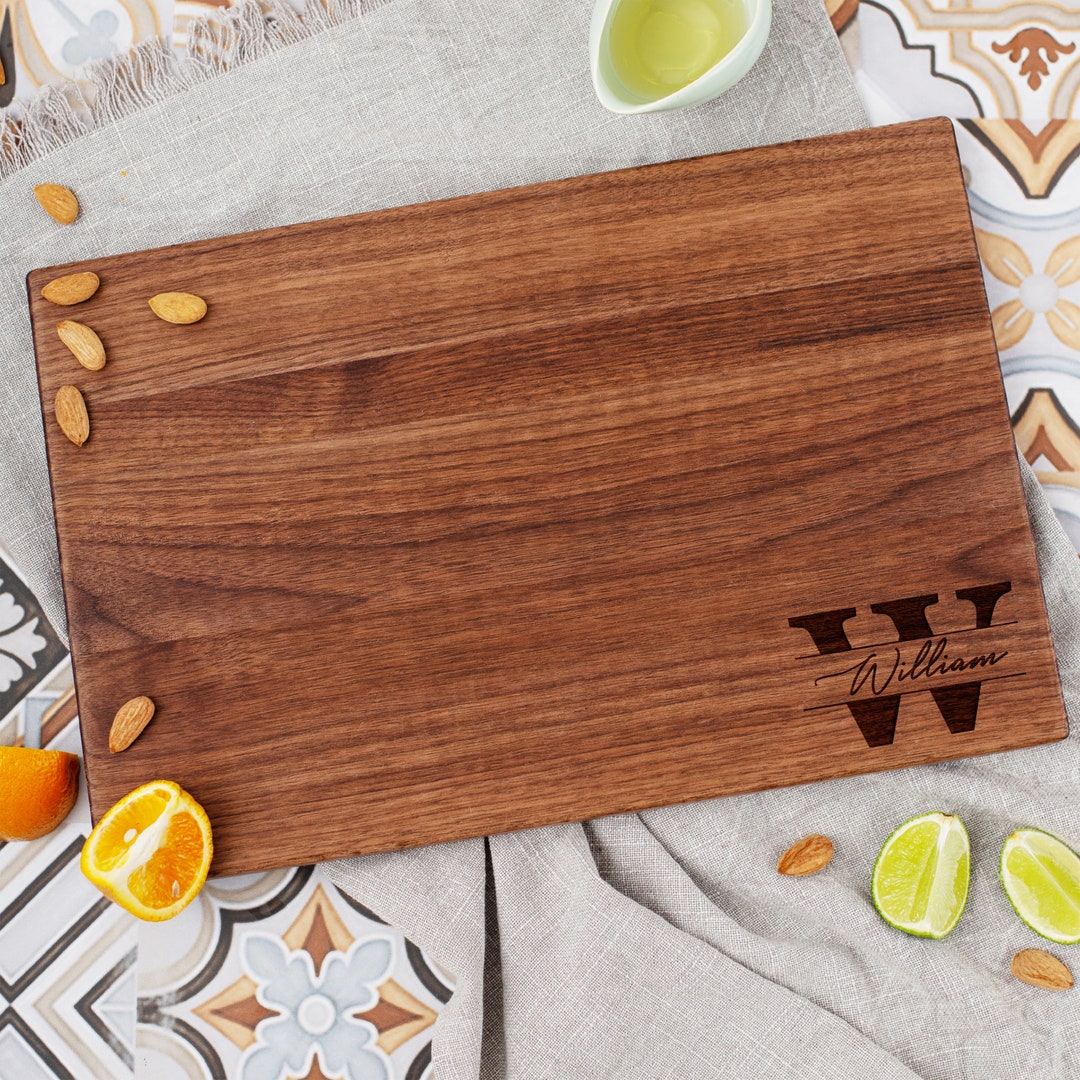 Monogrammed Cutting Board Family Name Cutting Board Monogram Gift ...