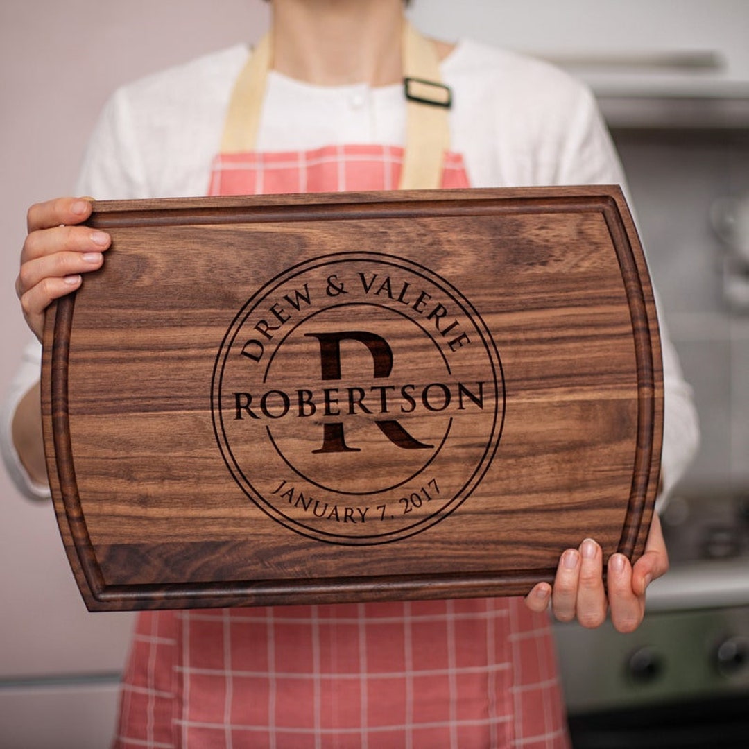 Personalized Cutting Board - Custom Wedding Gift - Engagement Gift ...