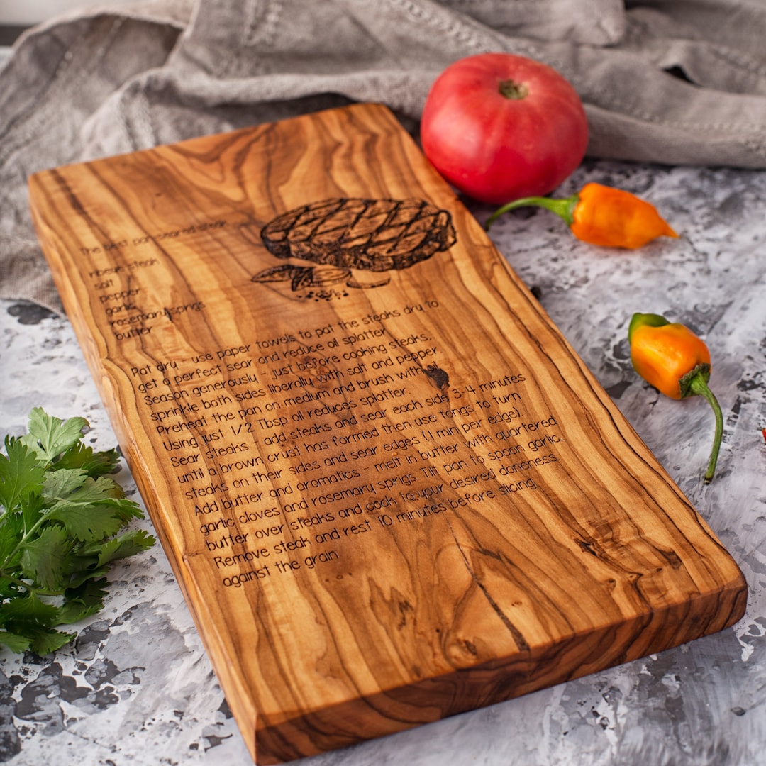 Engraved Recipe Cutting Board, Engraved Handwriting, Recipe Keepsake ...