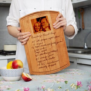 Handwritten Recipe Gift Personalized Board With Photo for - Etsy