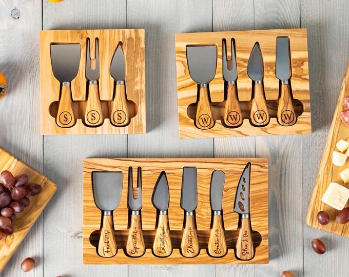 Funny Cheese Knives, Cheese Knife Set, Charcuterie Knives, Engraved ...