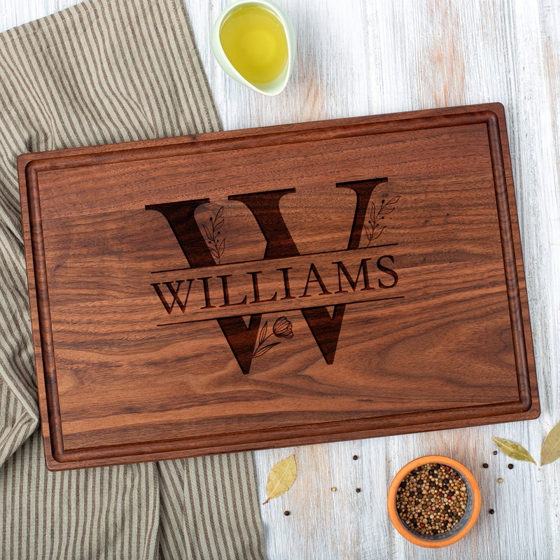 Monogram Cutting Board - Etsy