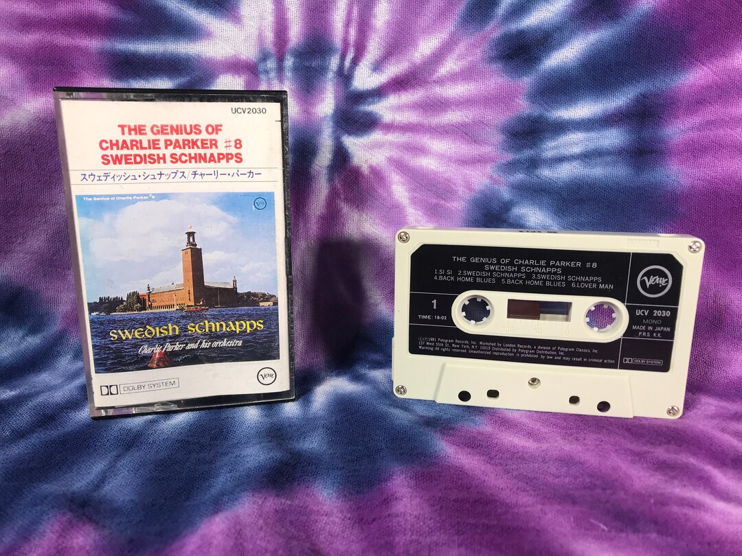 Charlie Parker Swedish Schnapps Cassette Tape, Verve Records Japanese ...