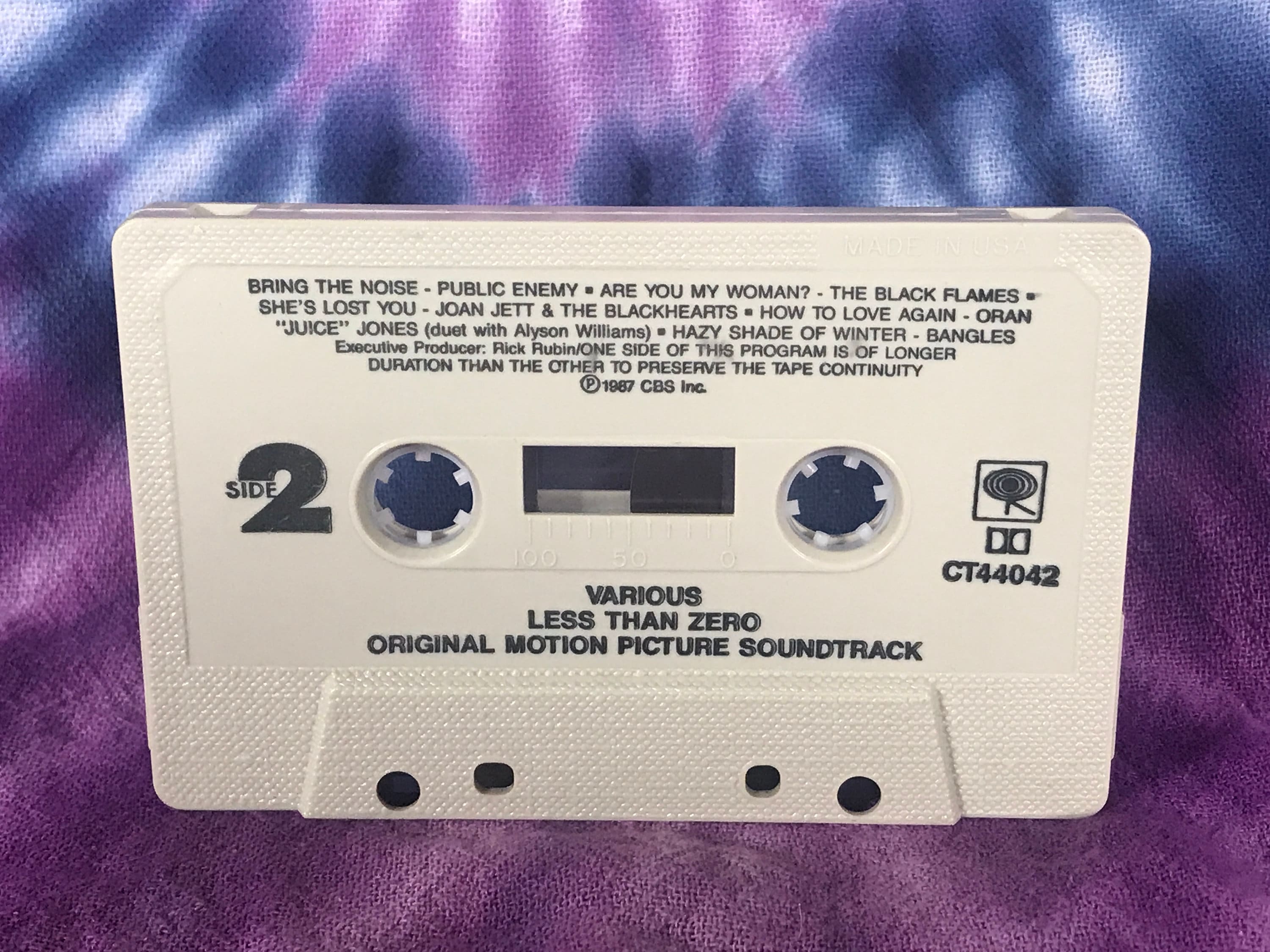Less Than Zero Soundtrack Cassette Tape, 1987, Def Jam - Etsy