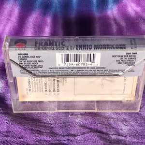 Ennio Morricone Frantic Soundtrack Cassette Tape - Etsy
