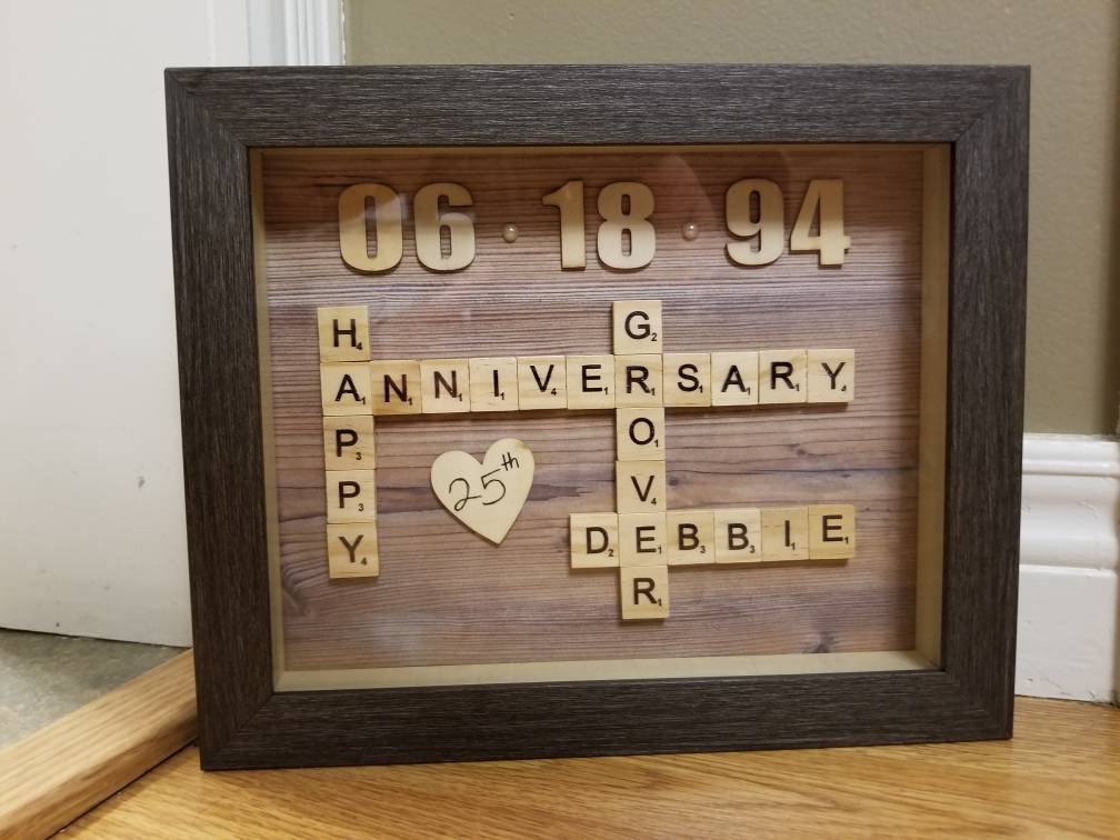 Personalized Scrabble Frame scrabble Shadowbox Personalized | Etsy