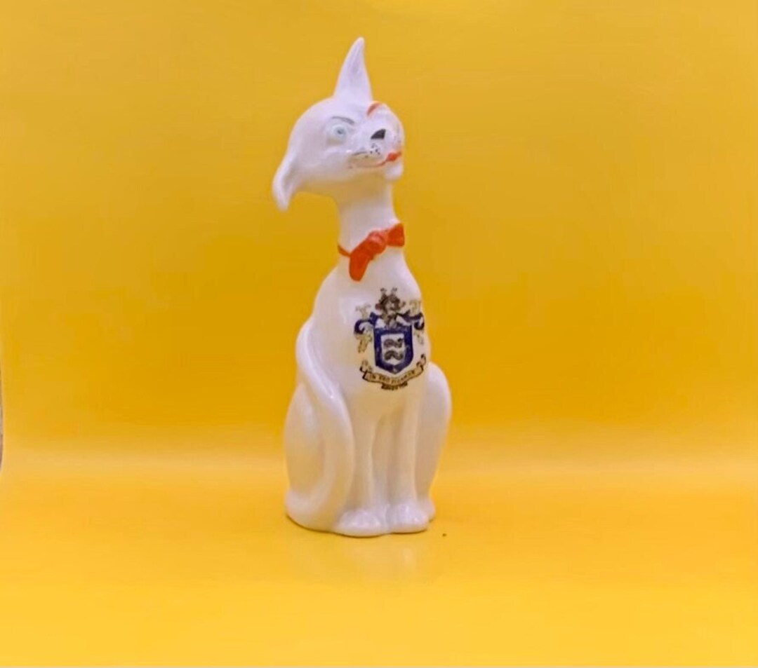 Antique Shelley Crested Ware China Cat ( Crest Brighton ) Great ...