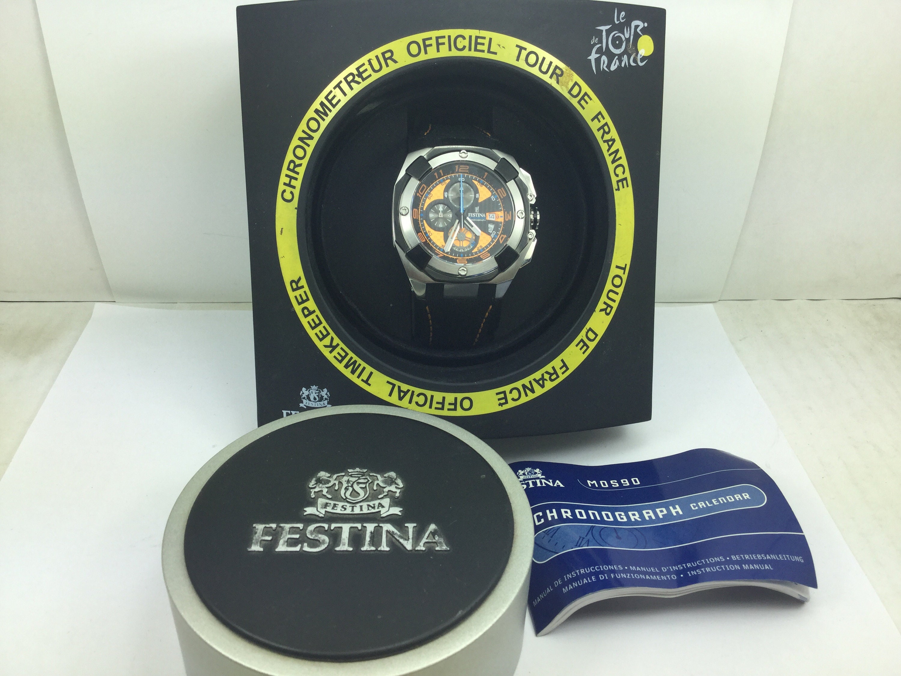 Festina Tour De France Chronograph Watch With Box | Etsy