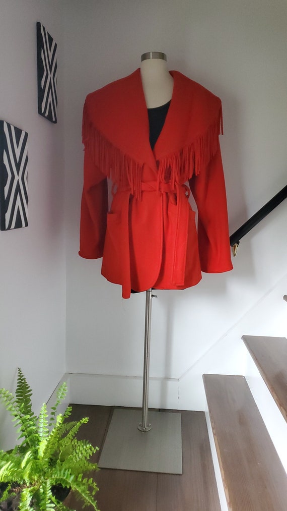 vintage red fringe - Gem