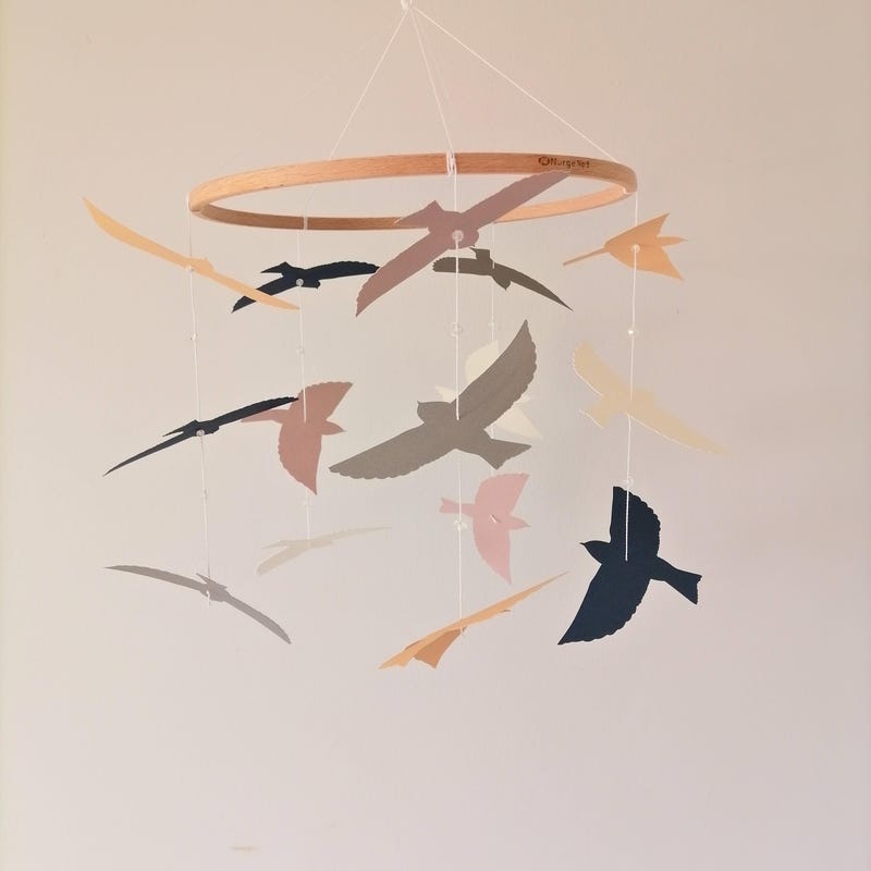 Flying Bird Mobile - Etsy