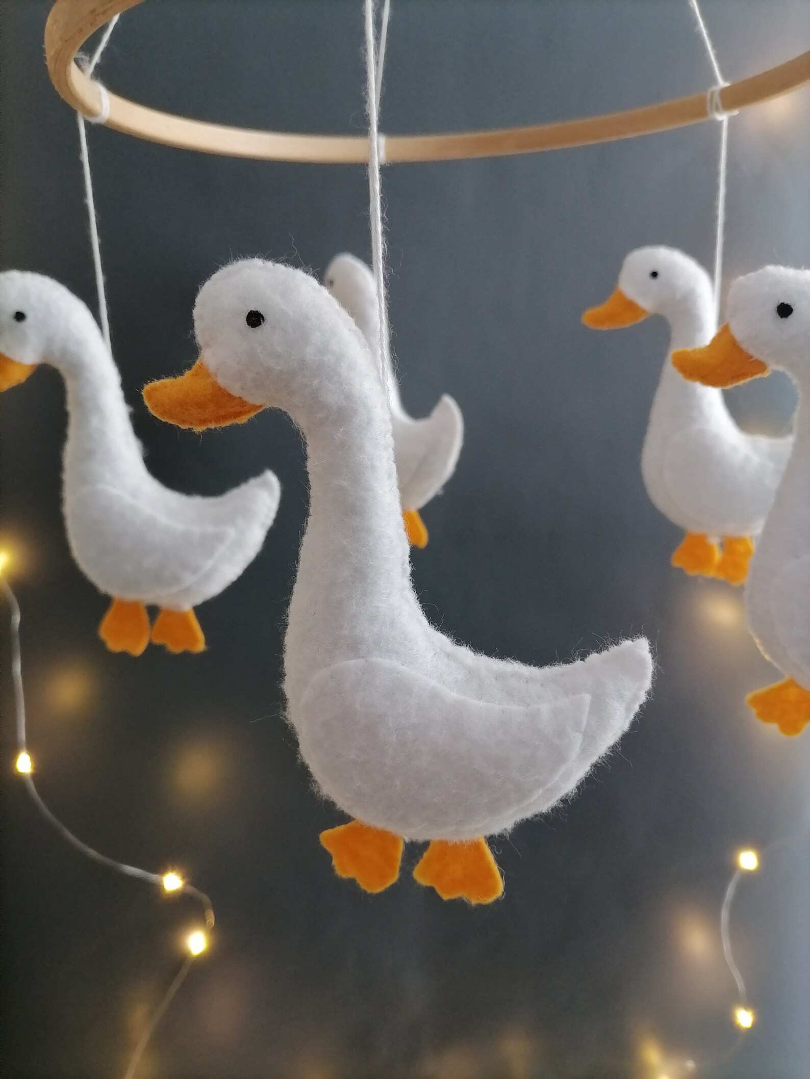 Goose Mobile for Crib,felt Geese Cot Mobile,duck Baby Mobile, Nursery ...