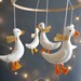 Geese Mobile for Crib,felt Goose Cot Mobile, Duck Baby Mobile, Nursery ...