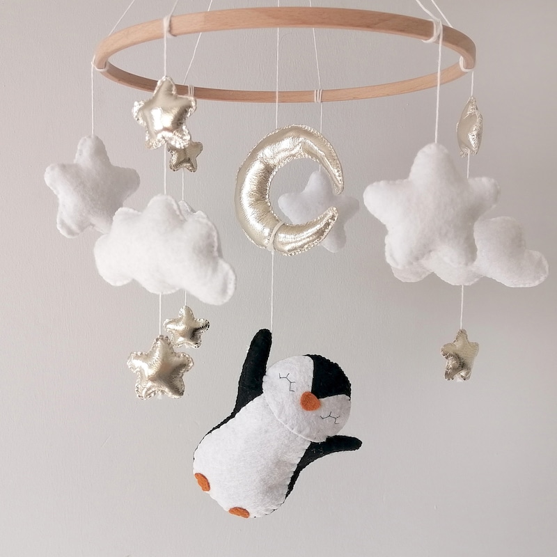 Penguin Baby Mobile - Etsy