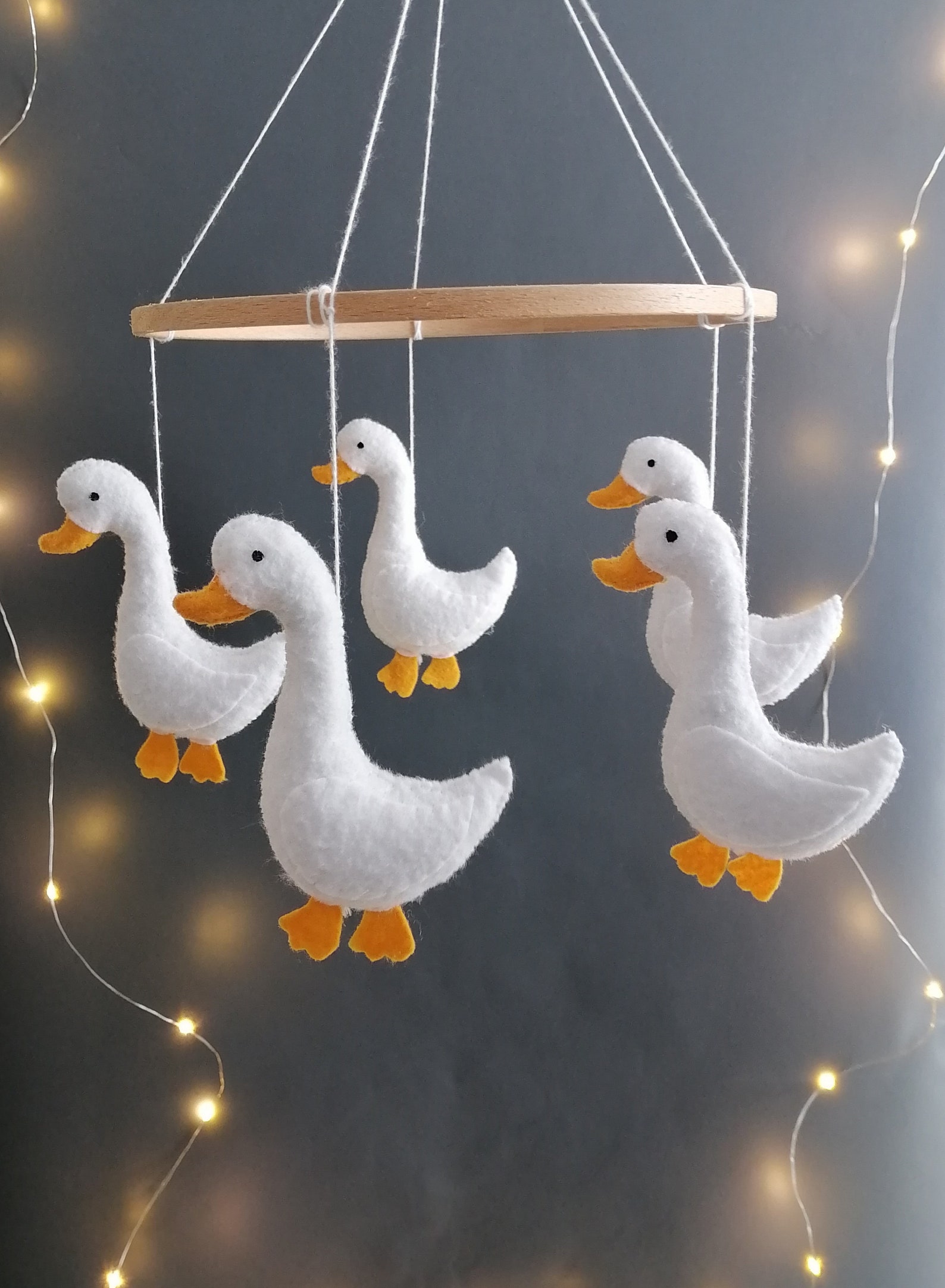 Goose Mobile for Crib,felt Geese Cot Mobile,duck Baby Mobile, Nursery ...