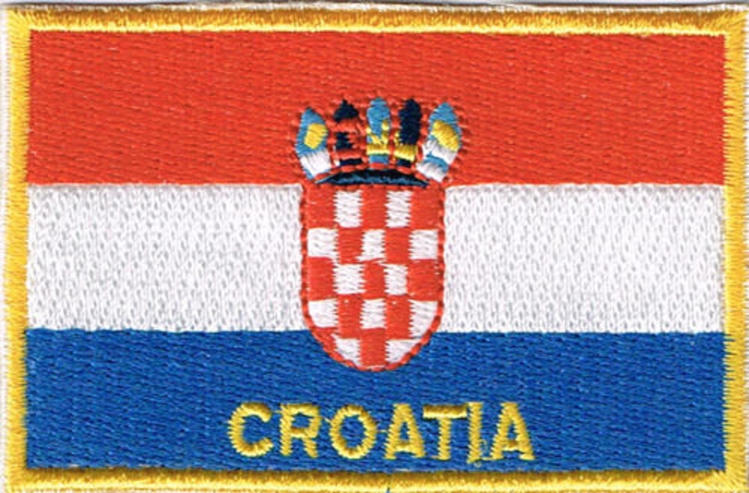 CROATIA FLAG Patch HRVATSKA Patriotic Slavic Pride Eastern Europe ...
