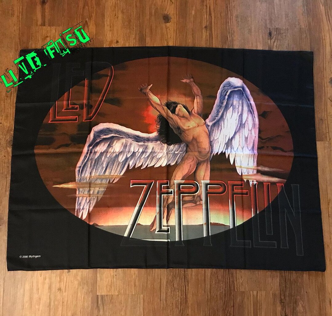 LED ZEPPELIN - Swan Song Flag Banner Tapestry Fabric Poster - Etsy