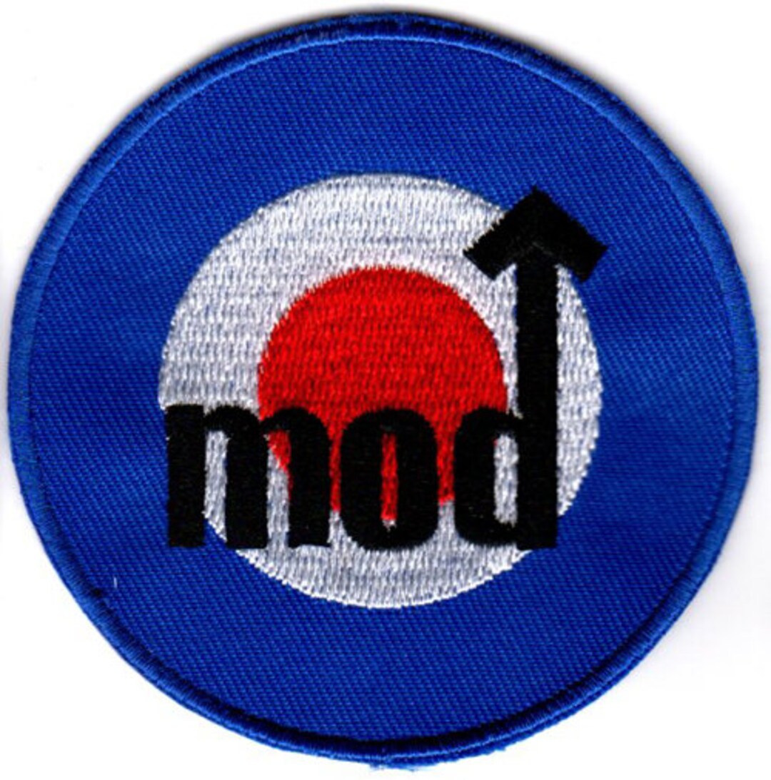 MOD BULLSEYE PATCH Vintage Retro Style Ska Scooter Club Mods Vs Rockers ...