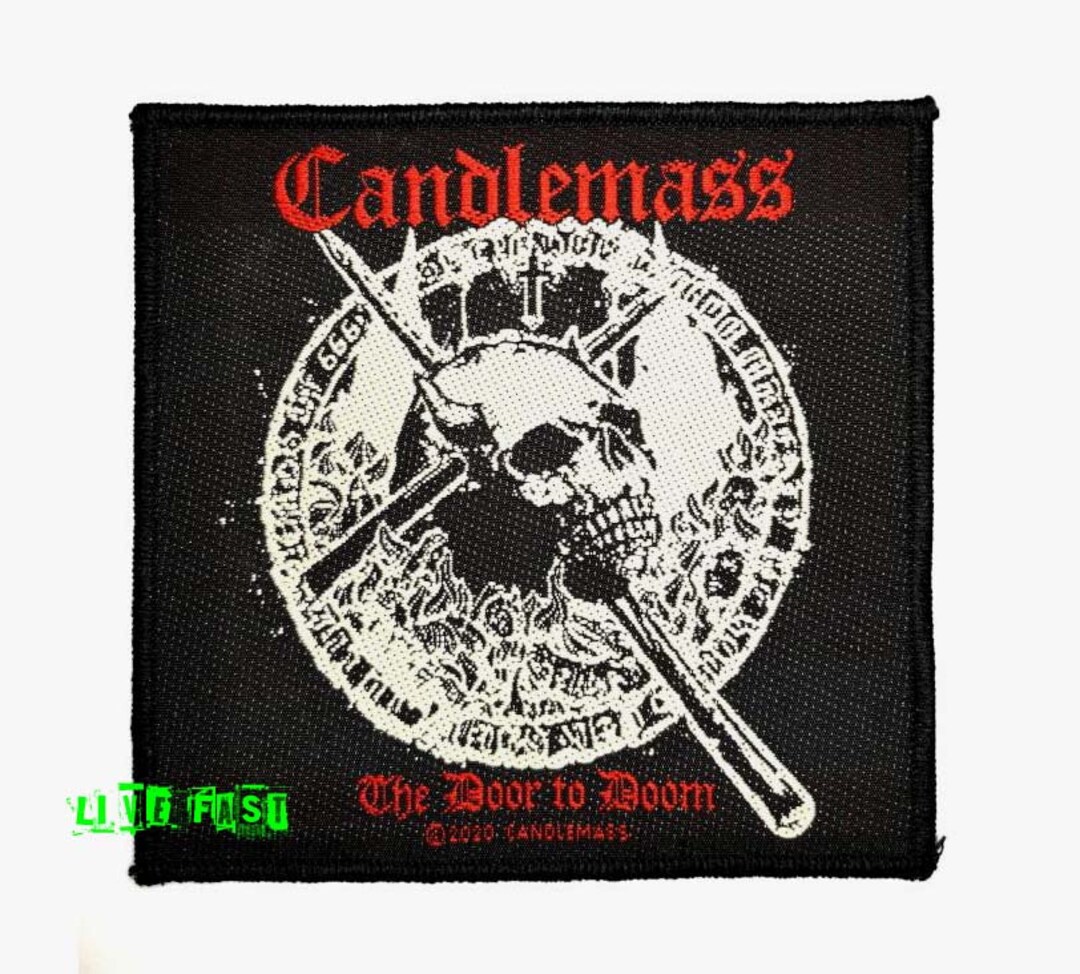CANDLEMASS the Door to Doom Patch Woven Doom Metal Thrash Metal Patches Official Licensed - Etsy