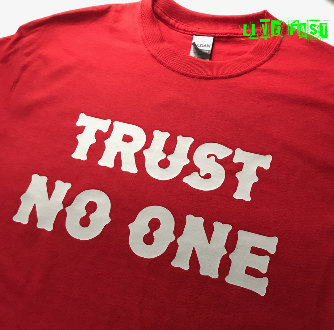 TRUST NO ONE T Shirt Outlaw Biker Shirts Wise Words Chopper Motorcycle ...