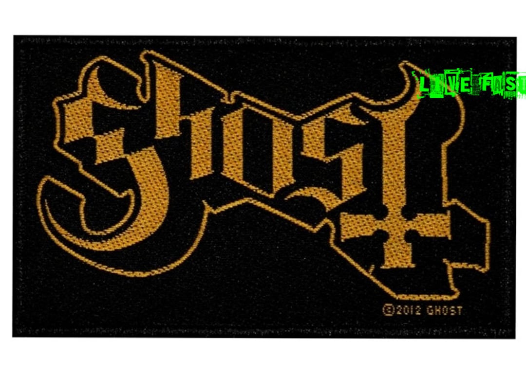 GHOST BAND LOGO Patch Woven Hard Rock Heavy Metal Music - Etsy