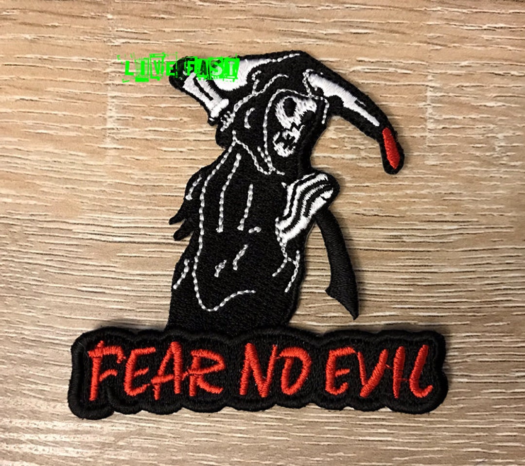 GRIM REAPER PATCH Fear No Evil Patch Chopper Motorcycle Biker Vintage ...