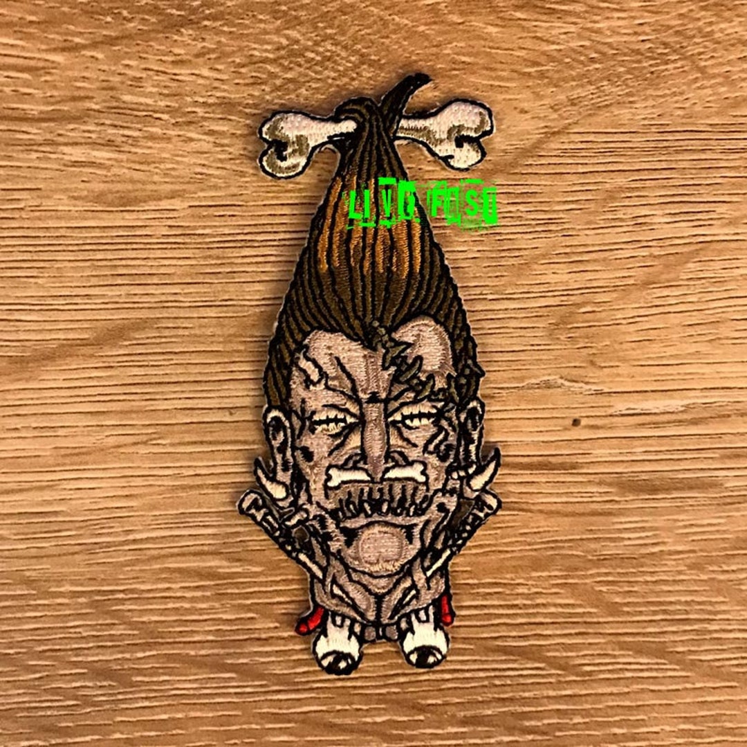 HEAD HUNTER PATCH Shrunken Head Patch Drag Racing Hot Rod Motorcycle ...