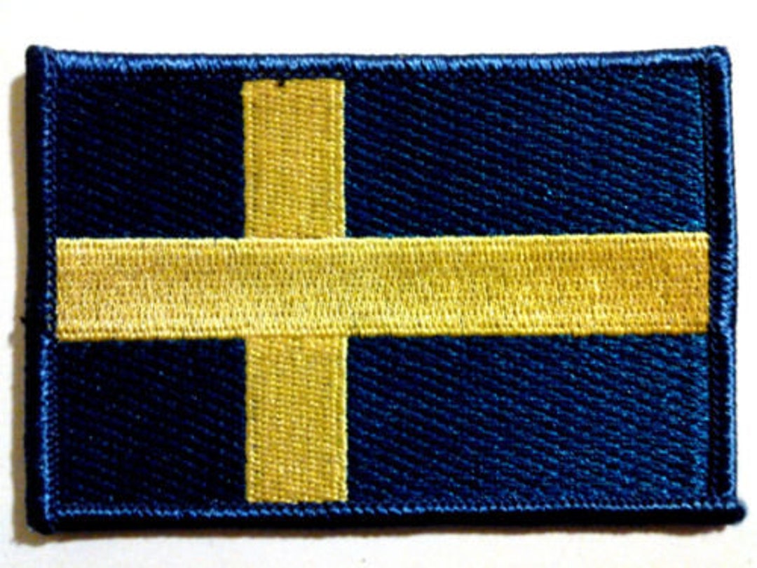 SWEDISH FLAG PATCH Sweden Sverige Embroidered Iron on Patch National Flag Patch Patriotic - Etsy