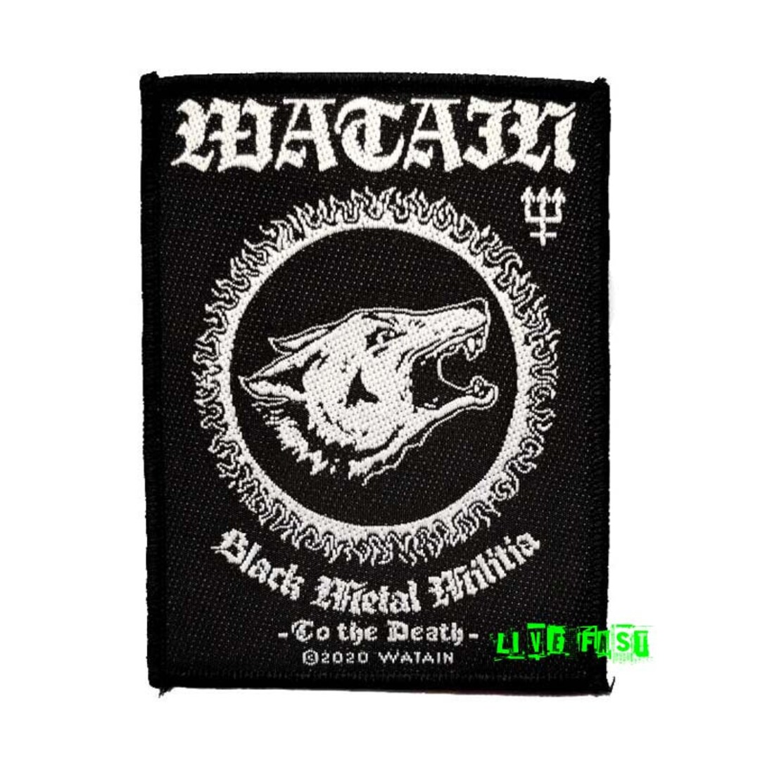 WATAIN Black Metal Militia Patch Woven Official Licensed, Thrash Metal ...