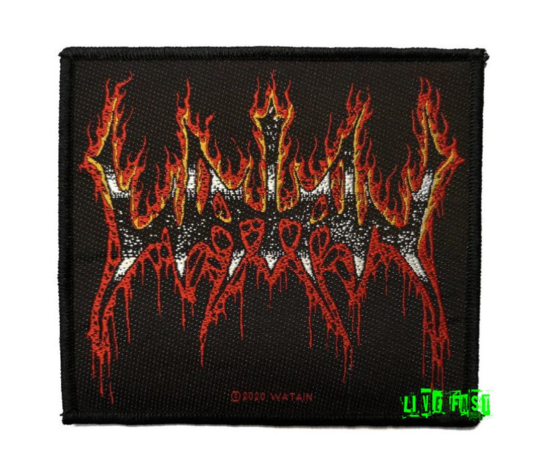 Watain Band Logo Patch - Official Licensed Woven Black Metal Patch - Etsy