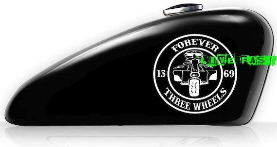 FOREVER THREE WHEELS Decal Sticker Trike Triker Motorcycle - Etsy